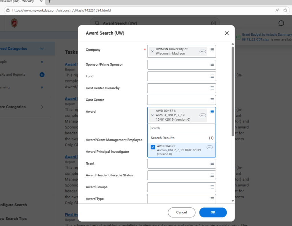 ORS Tips for Grants Management in Workday – Administrative Services ...